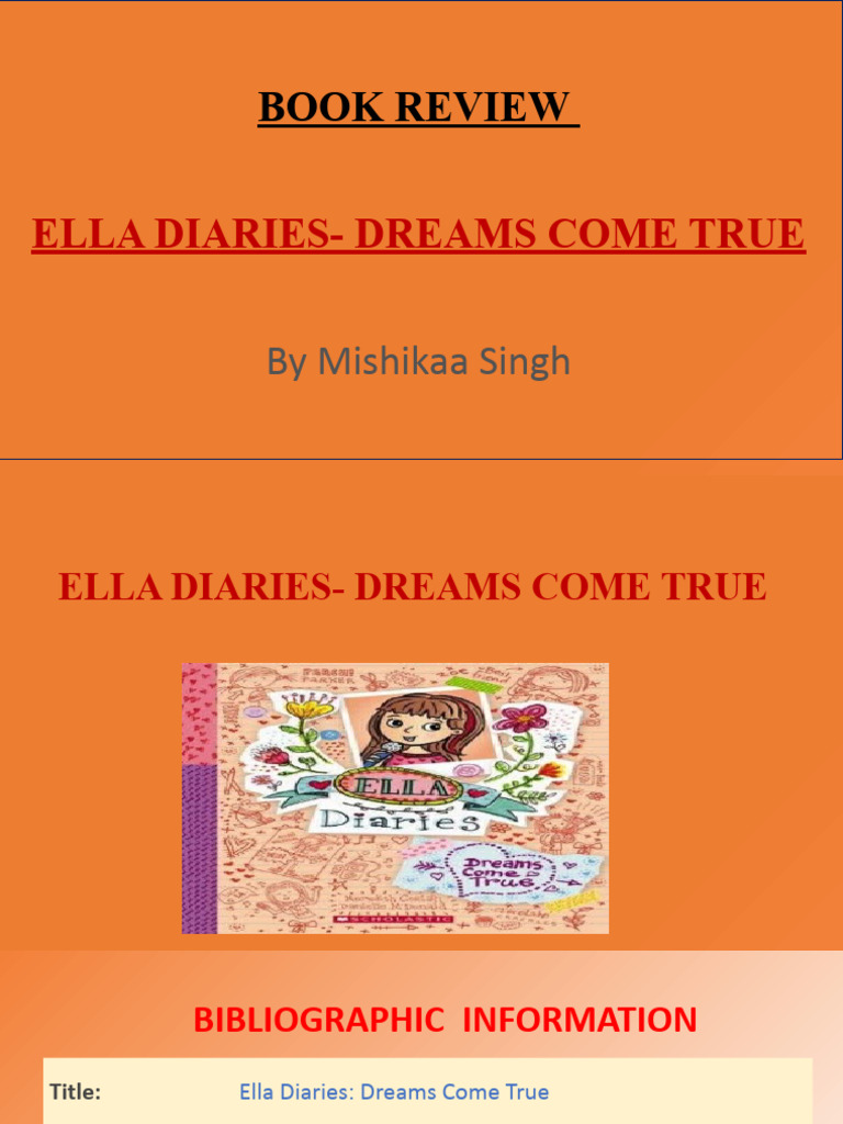 Ella Diaries Book Review | PDF