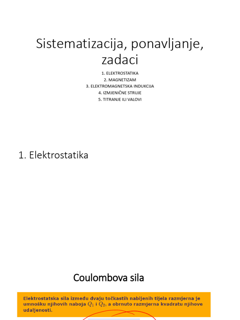 Sistematizacija, Zadaci, Ponavljanje | PDF