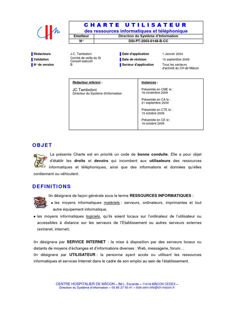 8-Charte Informatique | PDF | Informatique | l'Internet