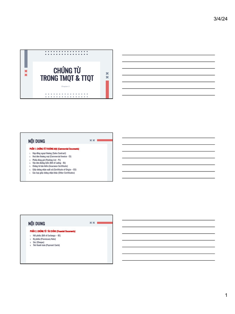 Chương 2. CH NG T Trong TMQT TTQT | PDF