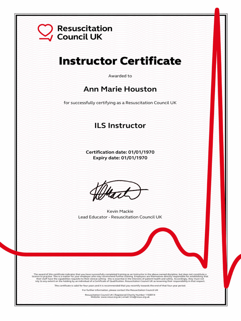 ILS Instructor Certificate (4) 1 | PDF