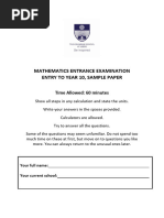 Mathematics End of Year Exam Paper 2 2025-1 | PDF | Significant Figures