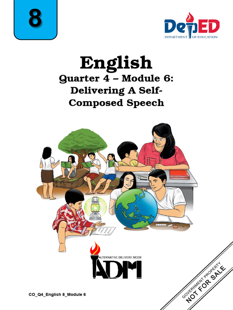 ENG8 Q4 MOD6 Self Composed Speech MAY 2 | PDF | Speech | Human Communication