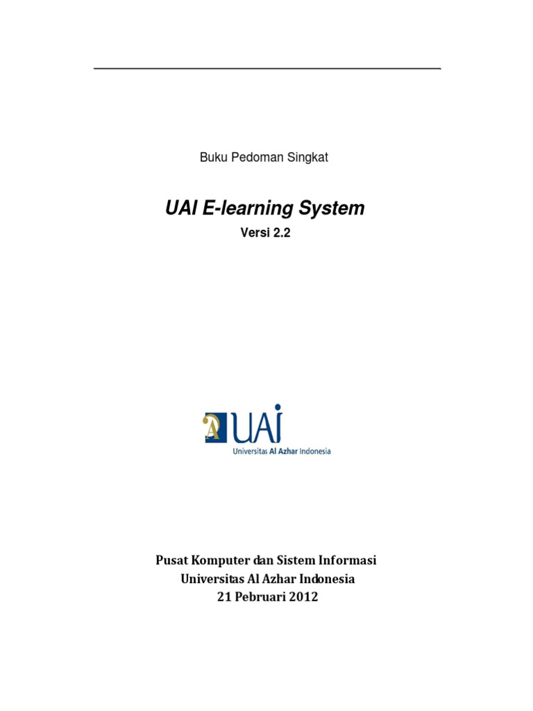 Pedoman Elearning Rev Ver22 | PDF