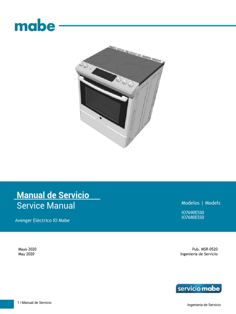 ManualServicio Avenger Io Mabe r3 Final | PDF | Estufa de cocina | Estufa