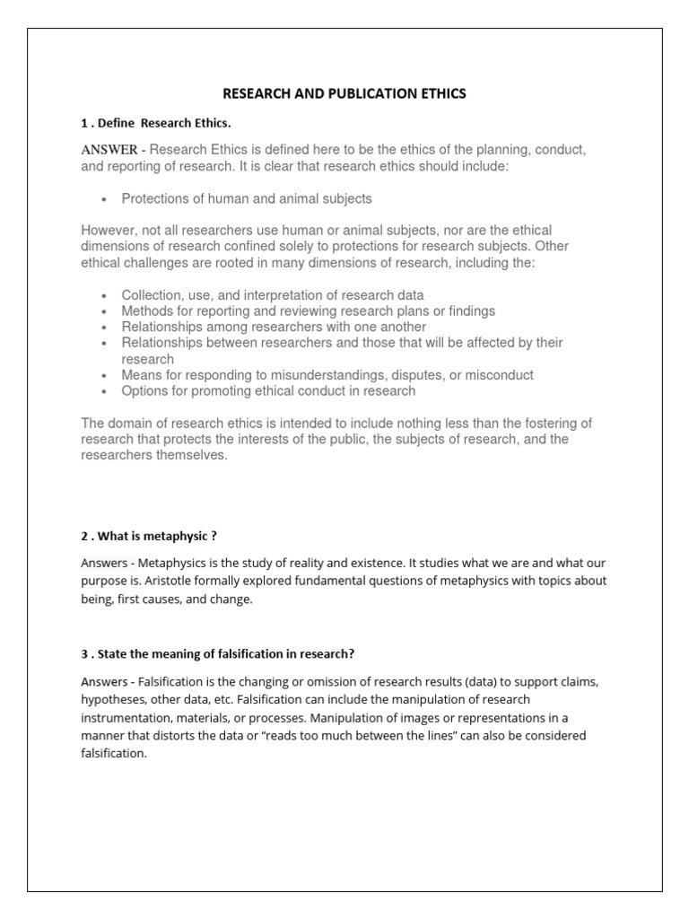 (K)Research_publication_ethics_sample_paper1 | PDF | Academic Journal ...