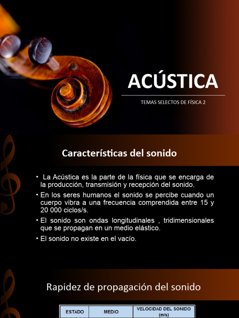 ACUSTICA | PDF | Sonido | Acústica