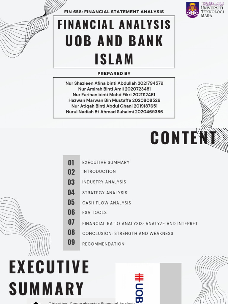 UOB and Bank Islam Analysis Report | PDF | Investing | Banks