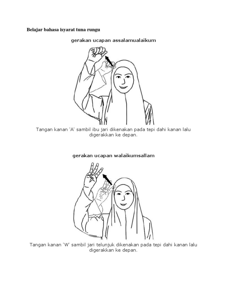 Belajar Bahasa Isyarat Tuna Rungu | PDF