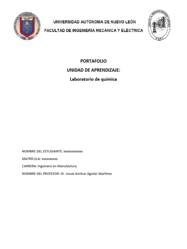 Portadas Lab Quimica | PDF