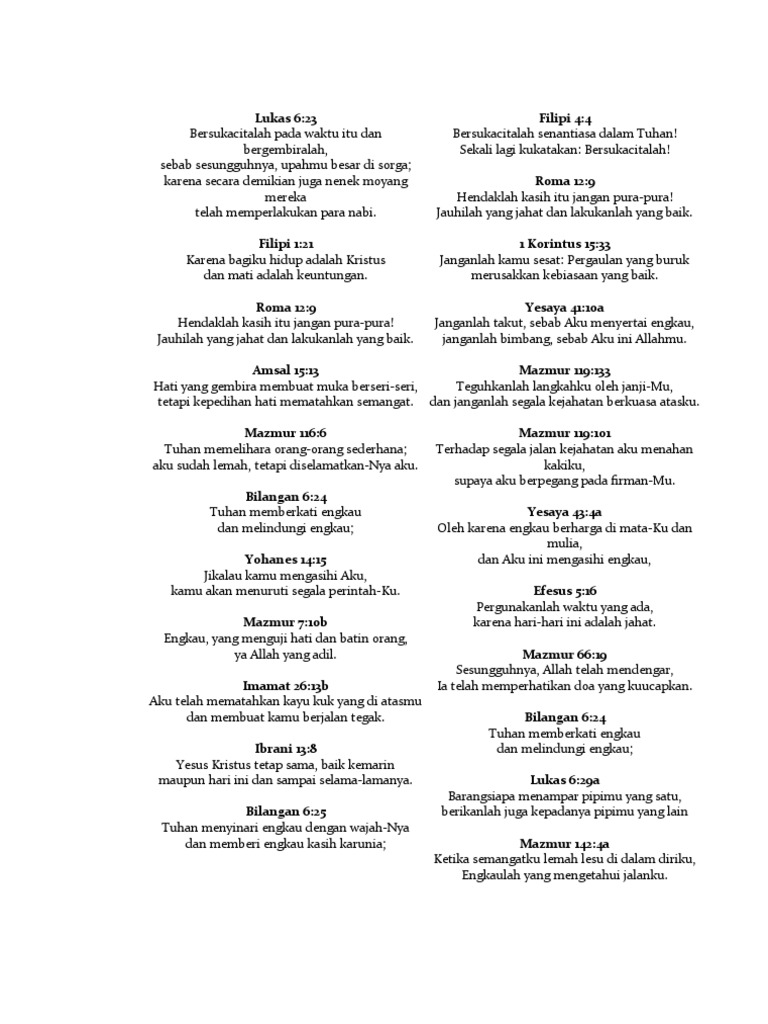 Ayat Alkitab | PDF