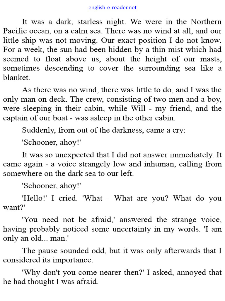 The Voice in the Night-William Hope Hodgson | PDF | Ships | Sea