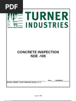 Post Pour Inspection Checklist | PDF | Concrete | Precast Concrete