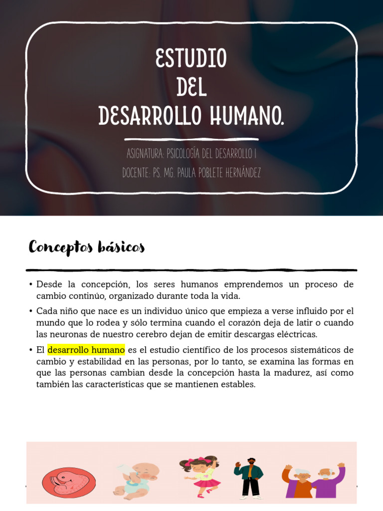 Clase N°2 - Desarrollo humano. Conceptos | PDF | Adultos | Sicología