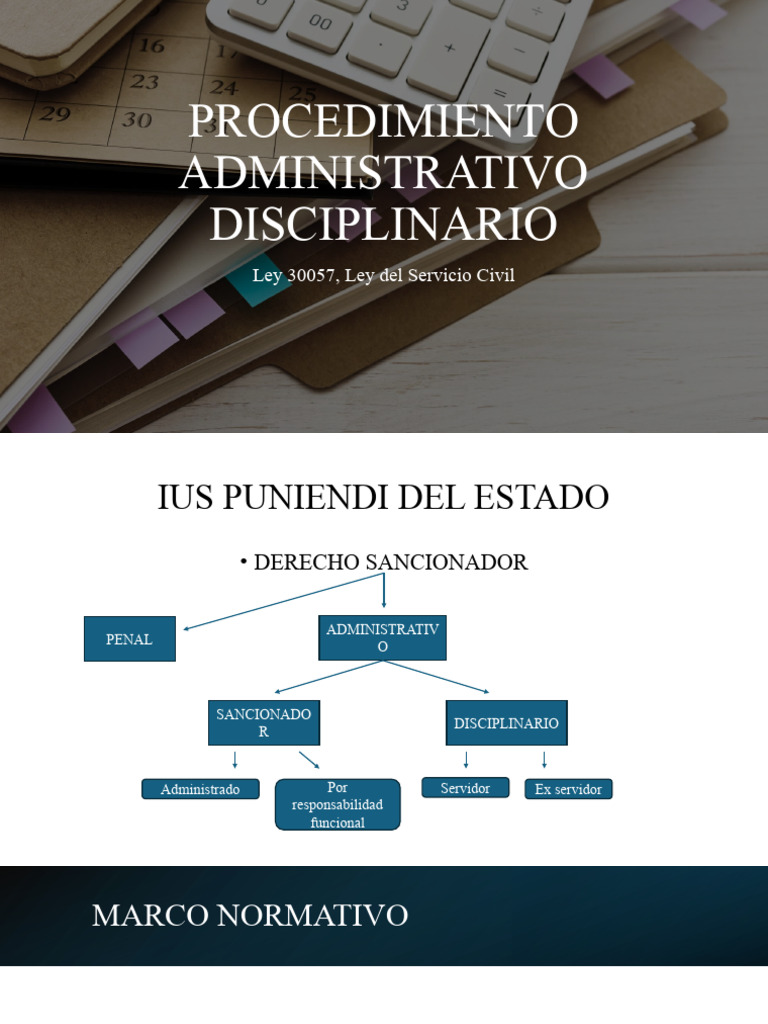 Sesión I - Procedimiento Administrativo Disciplinario | PDF | Regulación | Estatuto de limitaciones