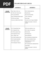 Class X Syllabus 2025-2026 | PDF