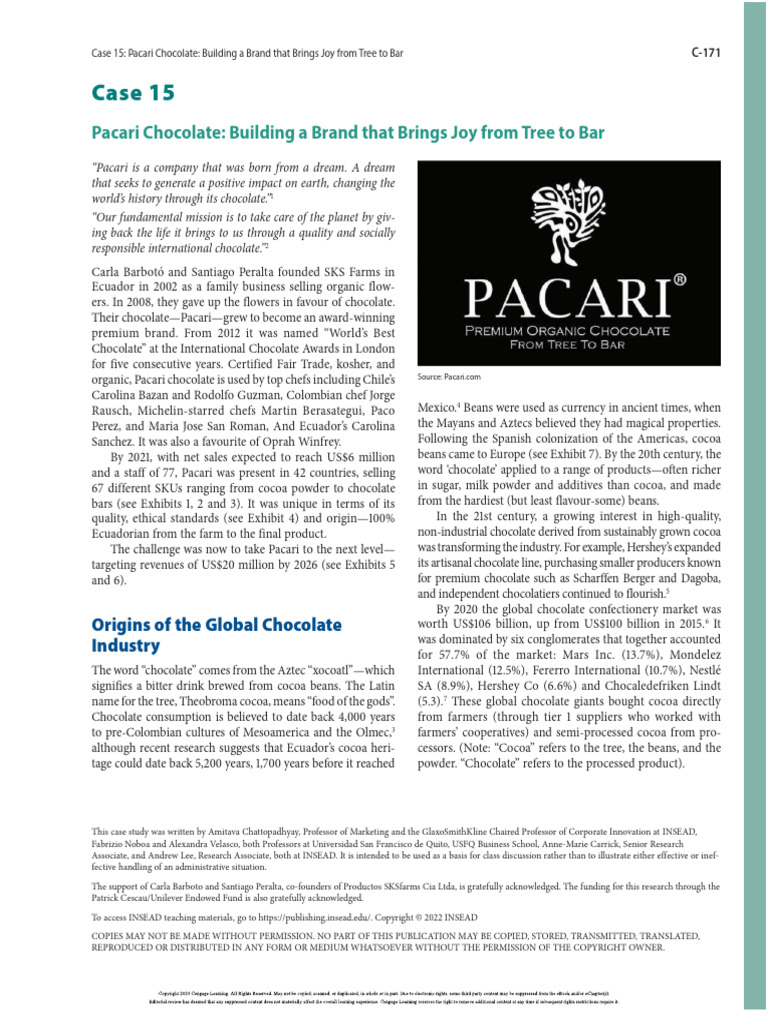Pacari Chocolate | PDF | Chocolate | Cocoa Bean
