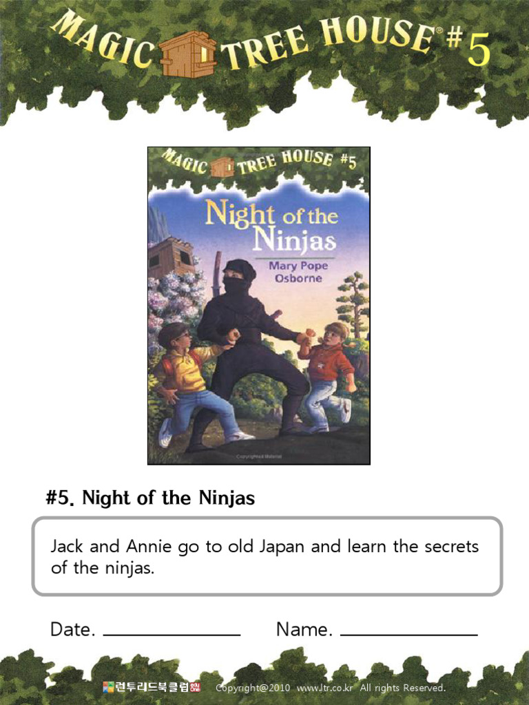 MTH #5.night of The Ninjas | PDF | Ninja