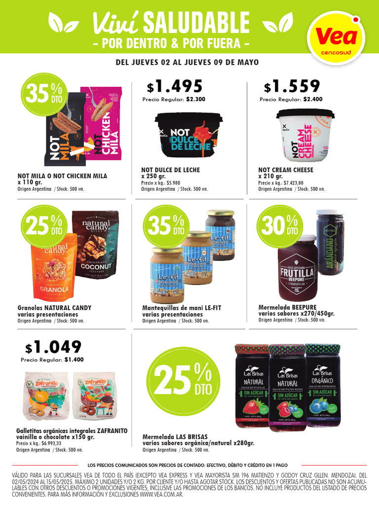 Volante Vivi Saludable Nacional Vea 02 Al 09 de Mayo | Descargar gratis ...