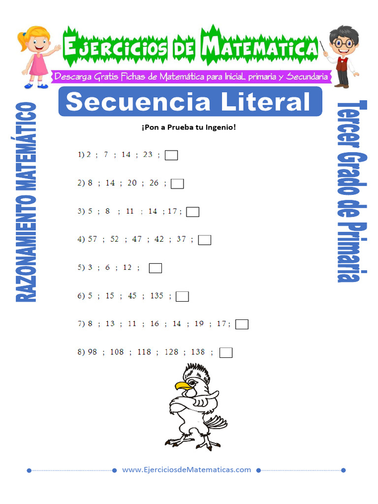 Secuencia Literal para Tercero de Primaria | PDF