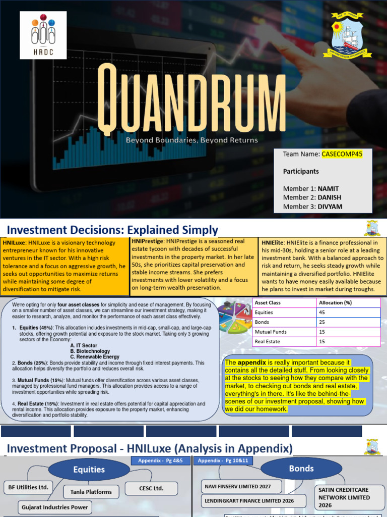 CASECOMP45 Quandrum | Download Free PDF | Diversification (Finance ...