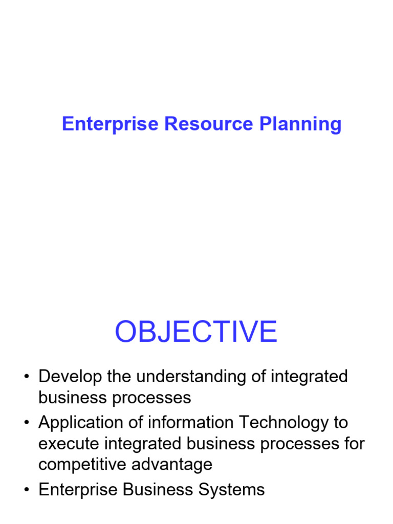 Enterprise Resource Planning | PDF | Enterprise Resource Planning | Business Process
