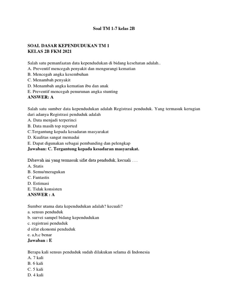 Soal Daspen 2B | PDF