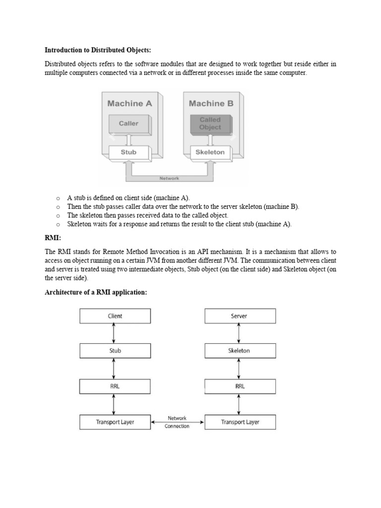 Distributed Application Pdf Common Object Request Broker Architecture Java Virtual Machine