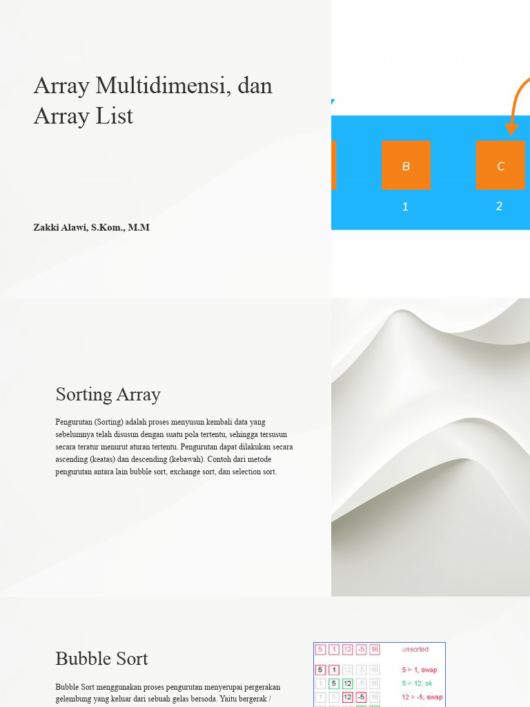 10 Array Multidimensi Dan Array List | PDF