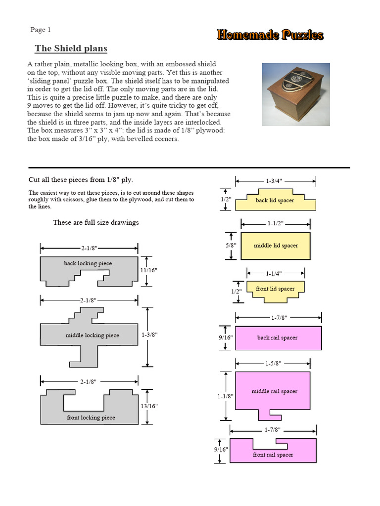 The Shield Plans | Download Free PDF | Plywood