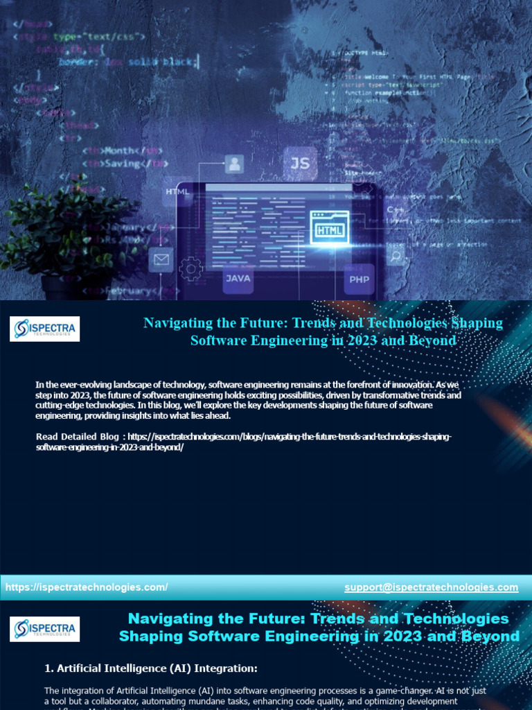 Navigating The Future - Trends and Technologies Shaping Software Engineering in 2023 and Beyond ...