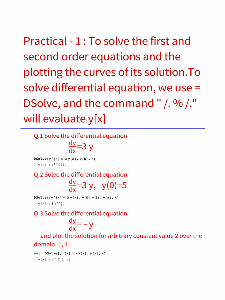 Practical File | PDF | Subtraction | Calculus