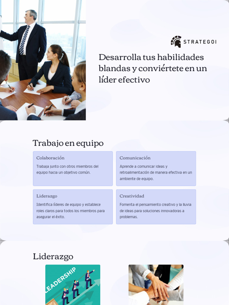 Desarrolla Tus Habilidades Blandas y Conviertete en Un Lider Efectivo ... Desarrolla Tus Habilidades Blandas y Conviertete en Un Lider Efectivo ...