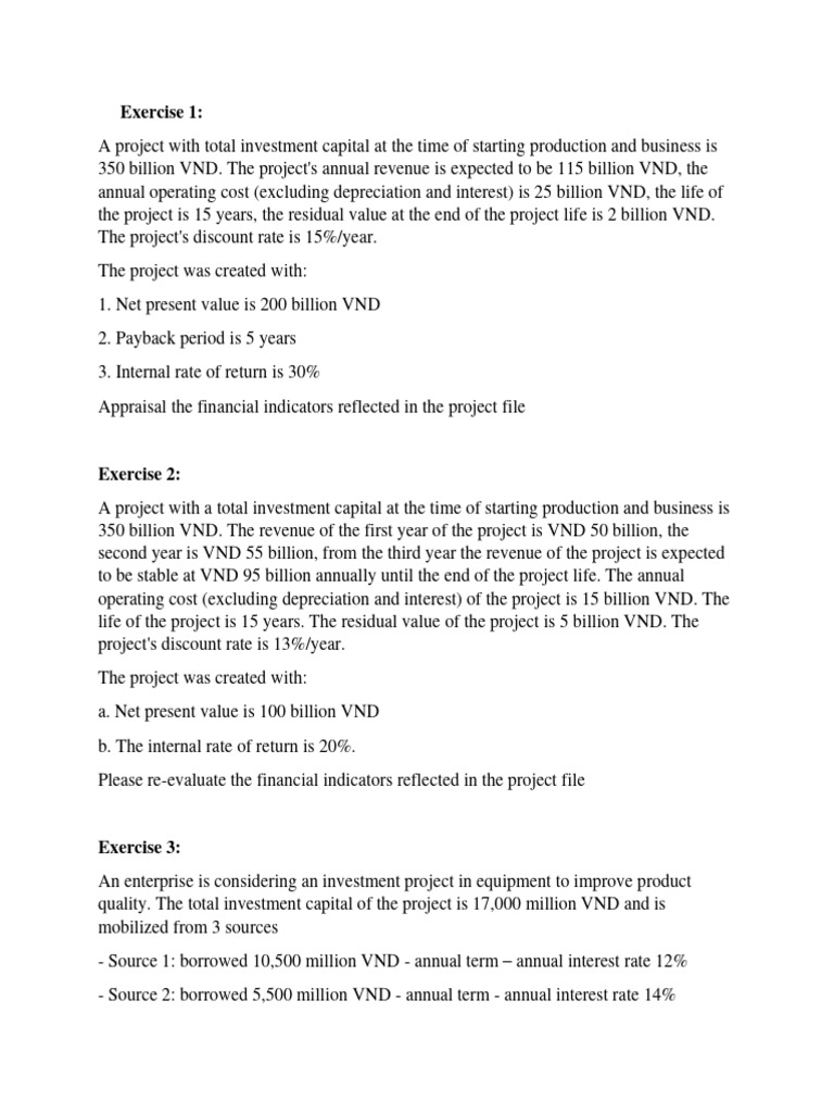 Financial Appraisal of Investment Projects | PDF | Interest | Internal ...