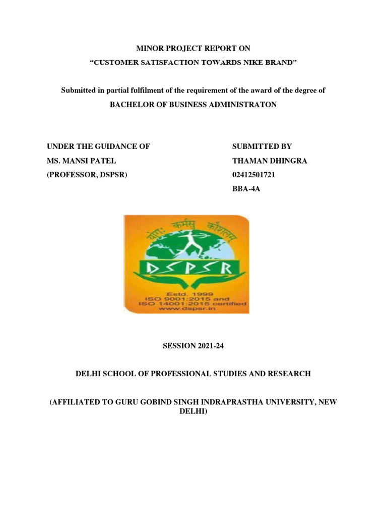 MINOR PROJECT Front | PDF