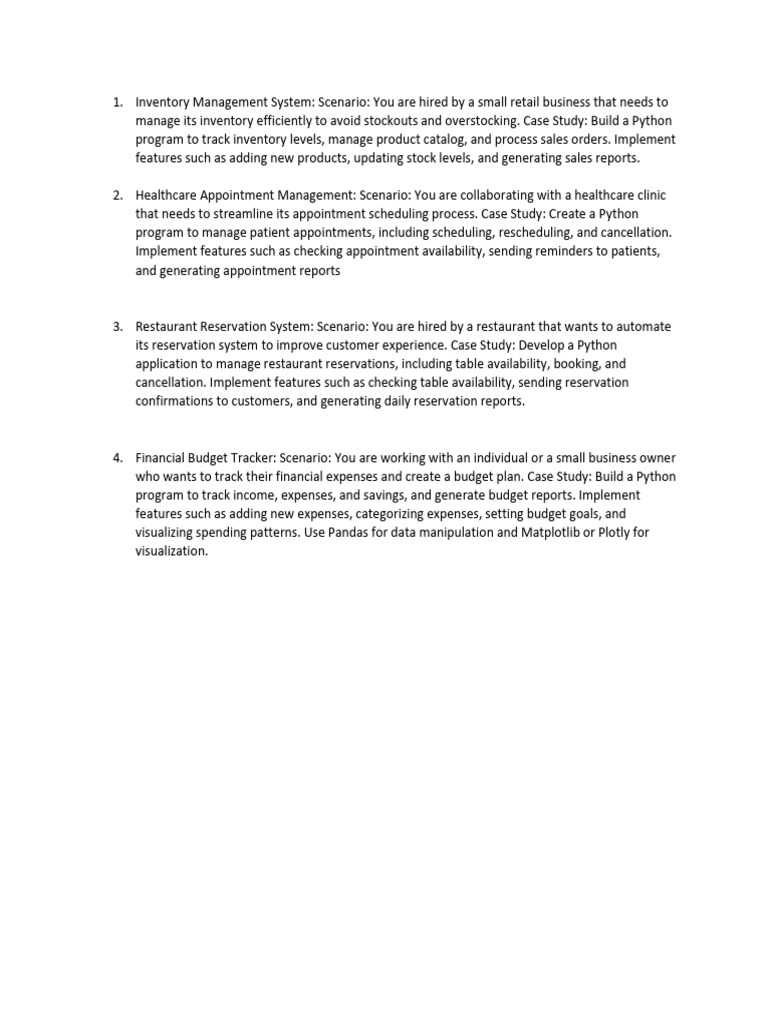 Case Studies Python Based 11 March | PDF | Business | Finance & Money Management