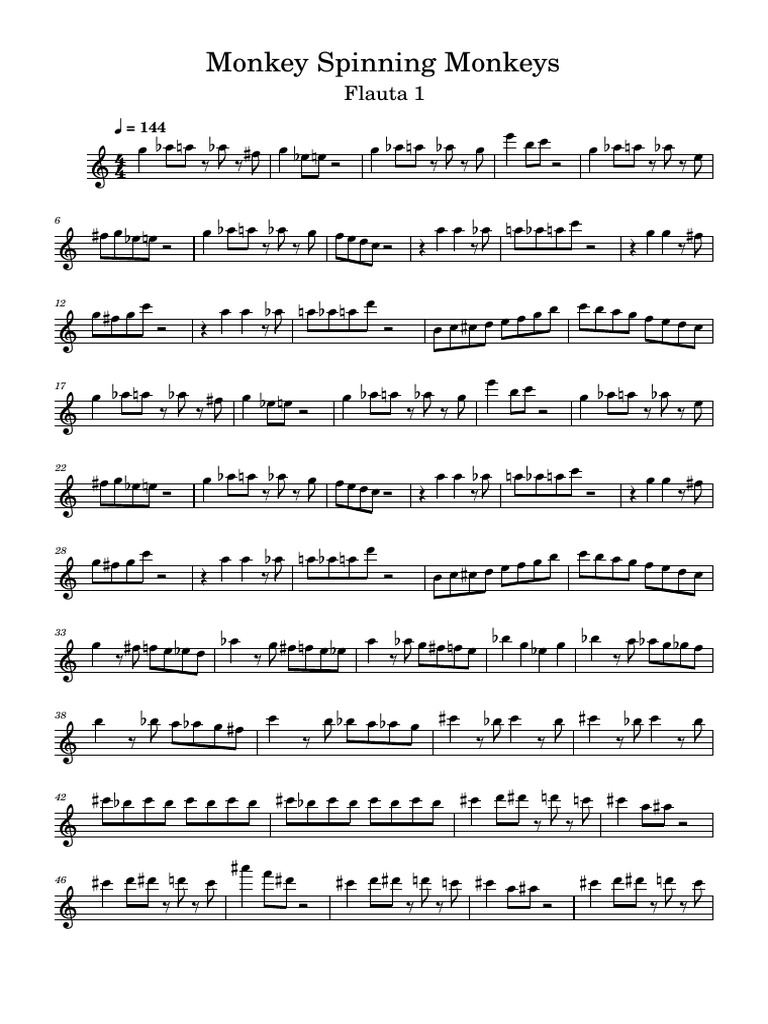 Monkey - Spinning - Monkeys Flauta 1 | PDF