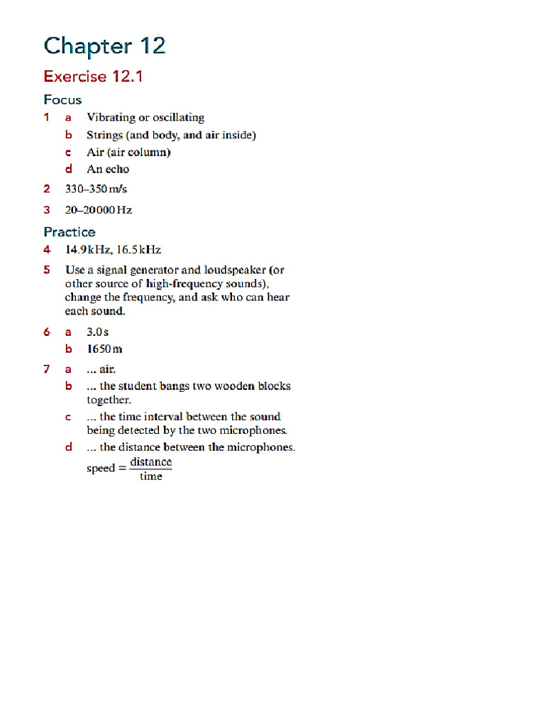 Answer Key Physics | PDF