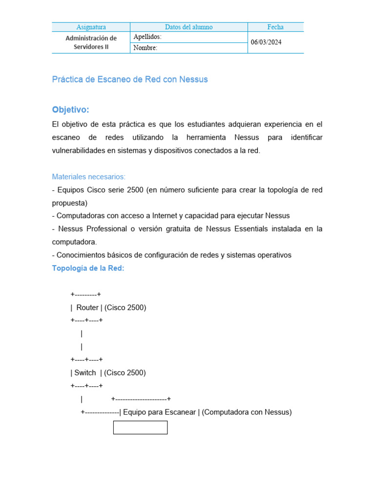 Admon Redes Nessus | PDF | Vulnerabilidad (informática) | Seguridad de información