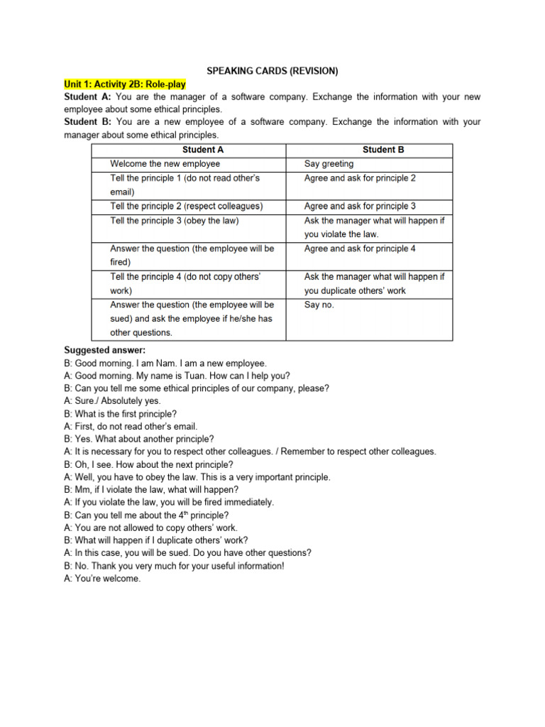 Speaking Cards-2024 | PDF | Computer Programming | Job Interview
