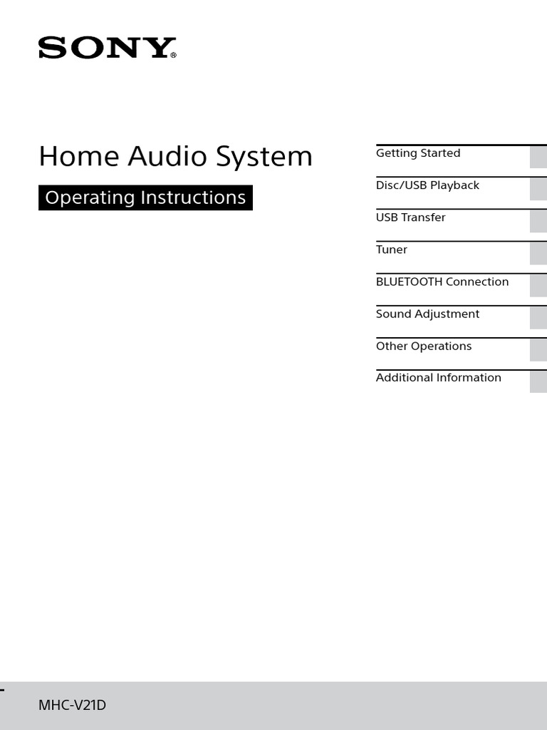 Home Audio System: Operating Instructions | PDF | Compact Disc ...