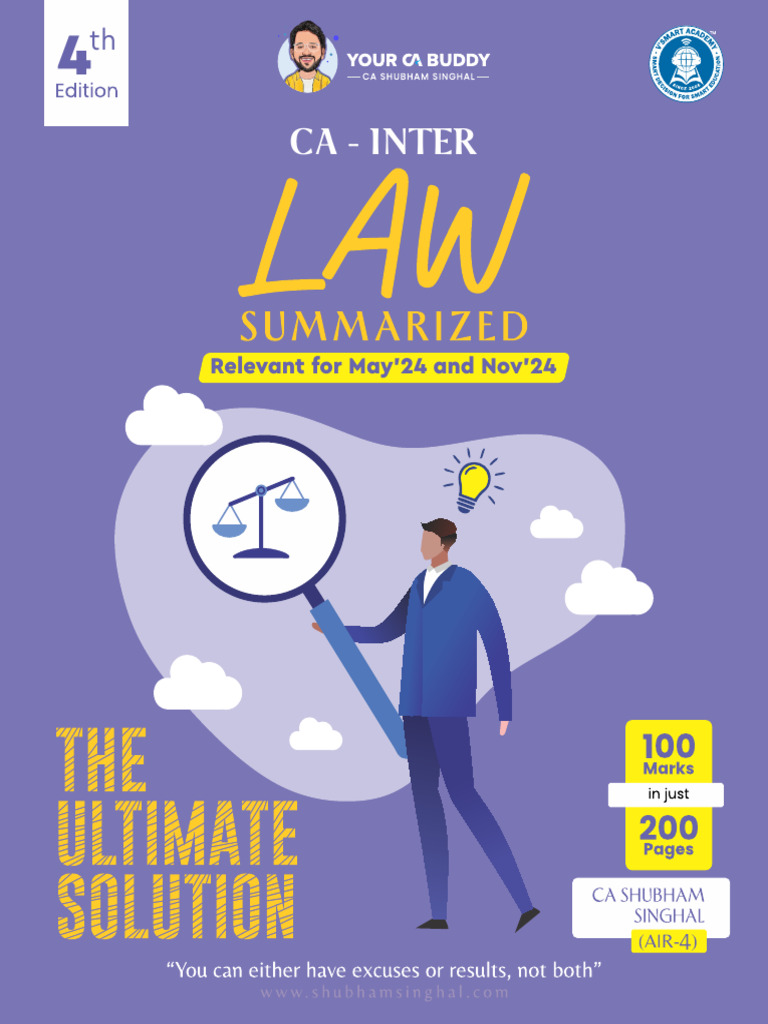 CA Inter Law Exam Prep Guide | PDF | Securities (Finance) | Dividend