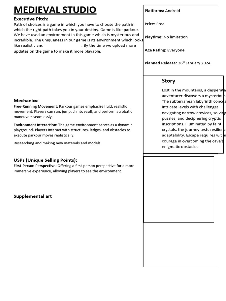One Page GDD | PDF