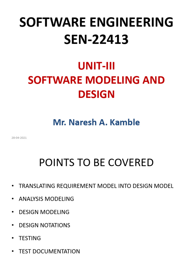 Chapter-III Software Modeling and Design | PDF | Information Technology | Systems Engineering