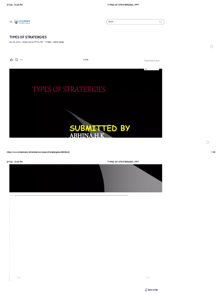 Types of Stratergies | PDF | Mergers And Acquisitions | Strategic ...