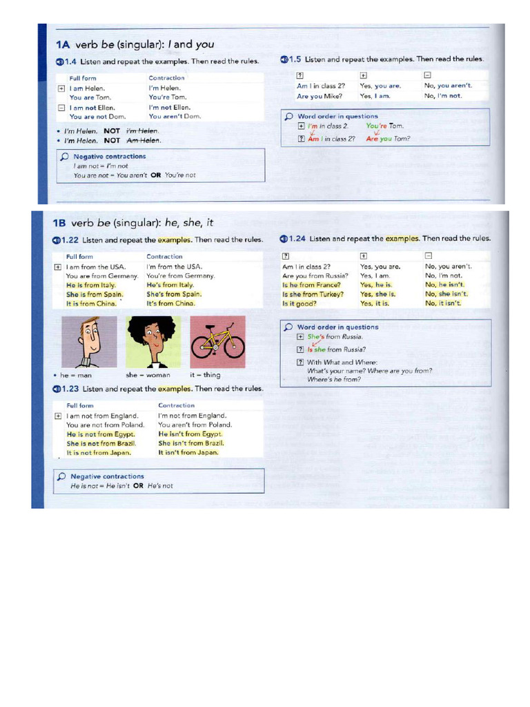 Present Simple- Elem 1 (1) | PDF