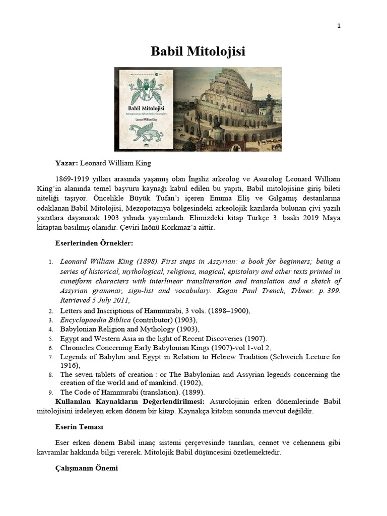 Babil Mitolojisi | PDF
