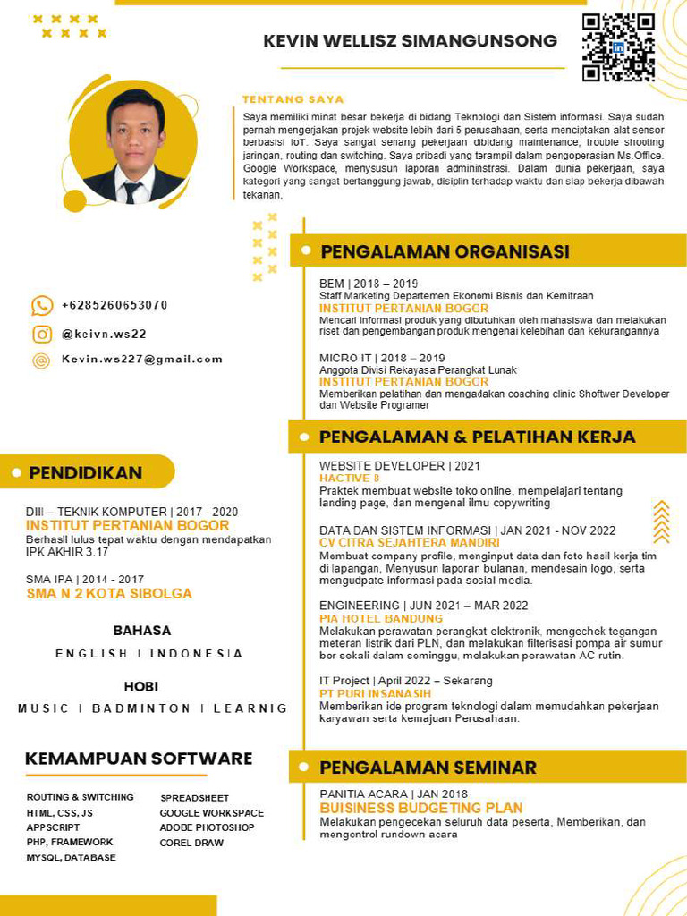 CV_Portfolio_Kevin Wellisz Simangunsong (1) | PDF