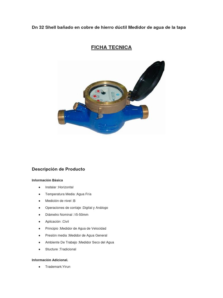 Medidor de Agua | PDF