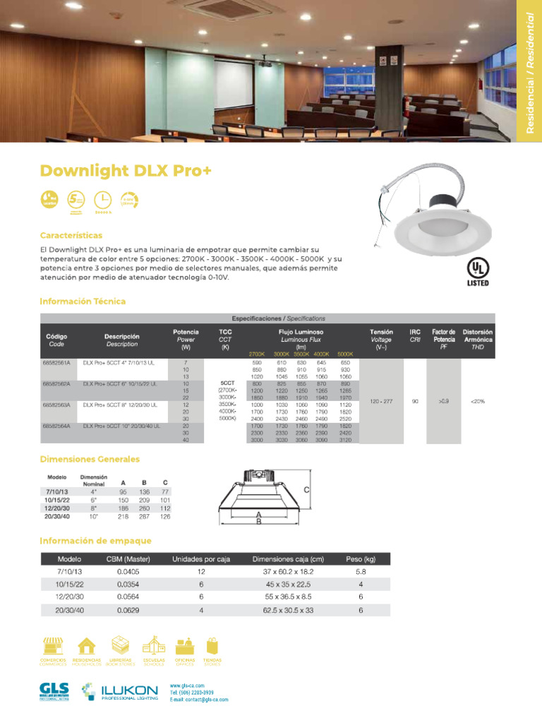 Ilukon Downlight Dlx Pro_ Ul 5cct | PDF